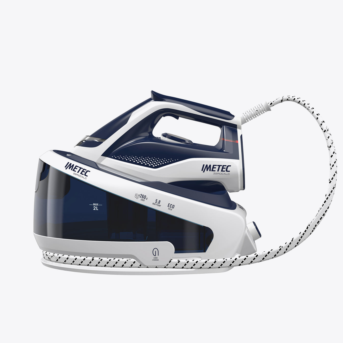 IMETEC ZeroCalc® Pro Ceramic PS2 2400: ferro da stiro con tecnologia anticalcare e piastra ...